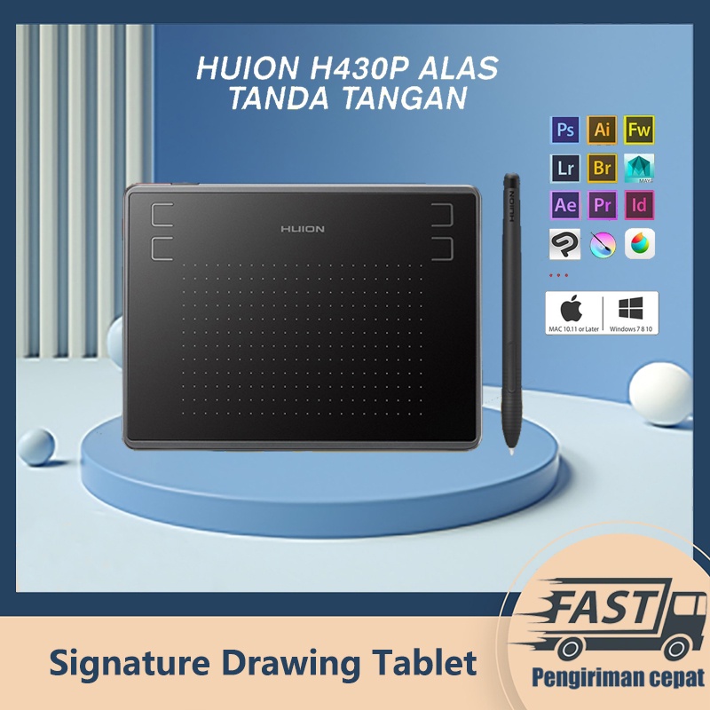 Jual Huion H430P Inspiroy Graphic Digital Tablet USB Signature Drawing ...