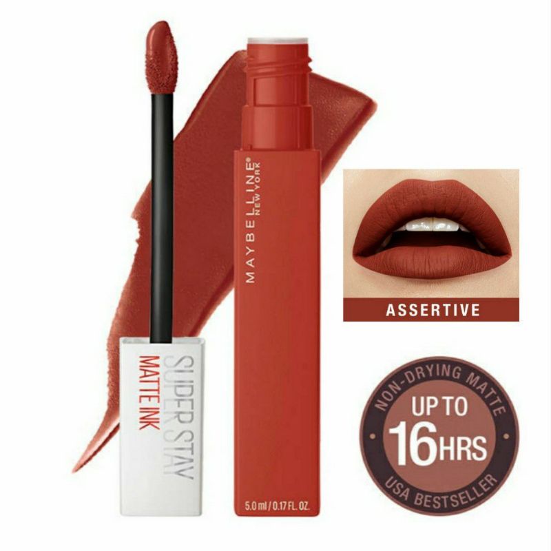Jual maybelline super stay matte ink- assertive | Shopee Indonesia