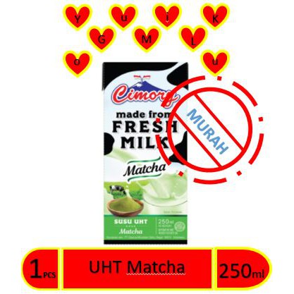 Jual Cimory UHT Matcha 250ml 1 pcs Indonesia|Shopee Indonesia