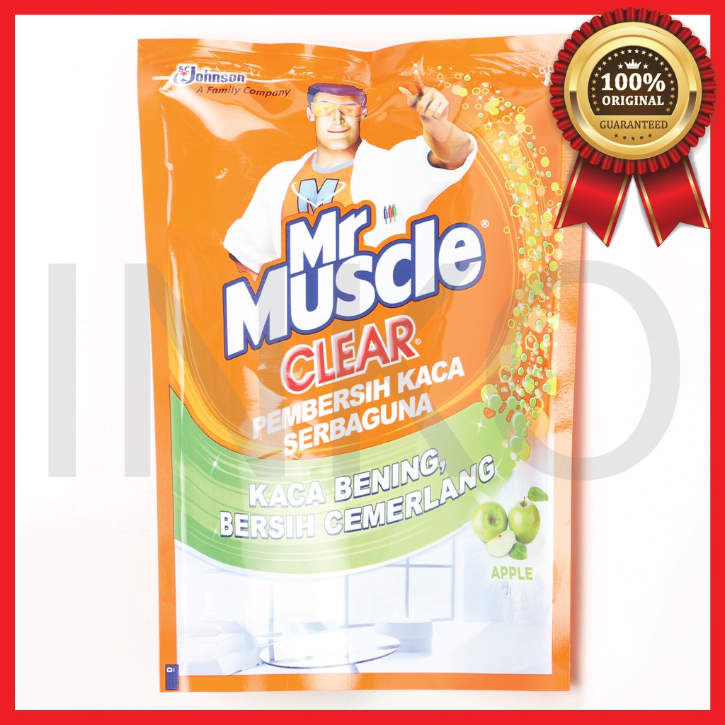 Jual MR MUSCLE CLEAR PEMBERSIH KACA SERBAGUNA HIJAU POUCH 440ML | Shopee Indonesia