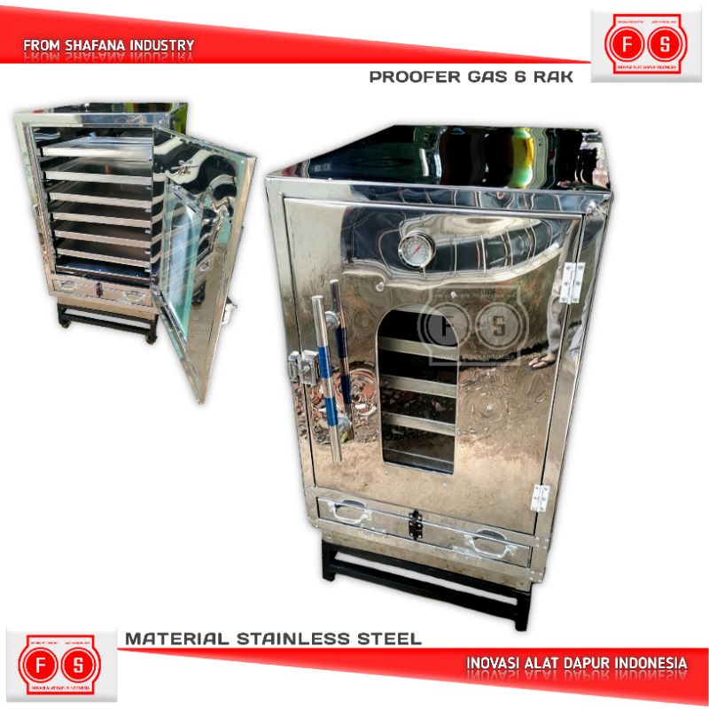 Jual Proofer Gas 6 rak / alat pengembang adonan | Shopee Indonesia