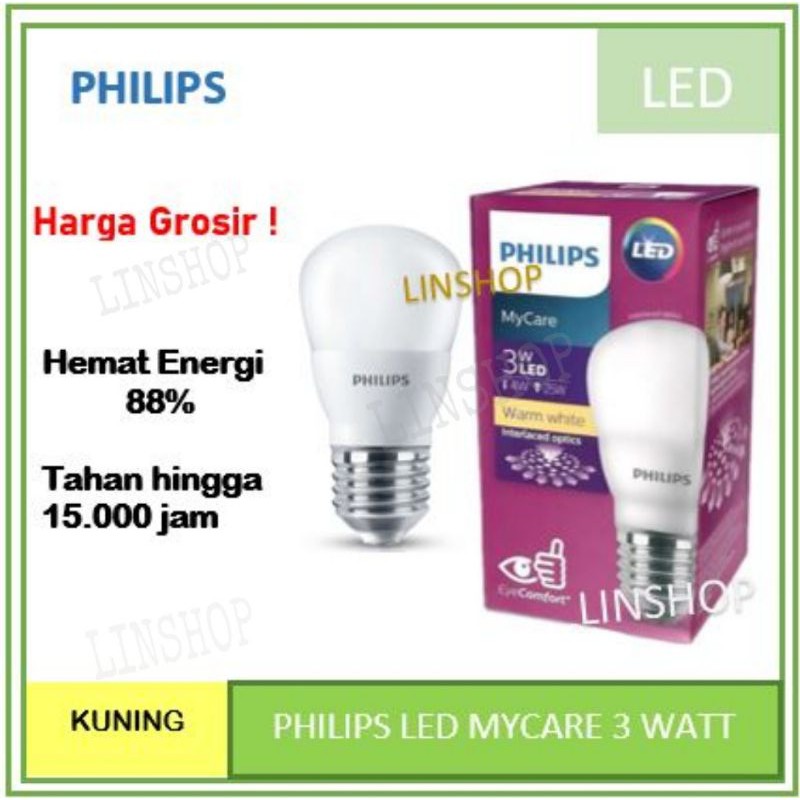 Jual PHILIPS LED BULB 3 WATT / LED PHILIPS 3W / LED PHILIPS 3 W. CAHAYA ...