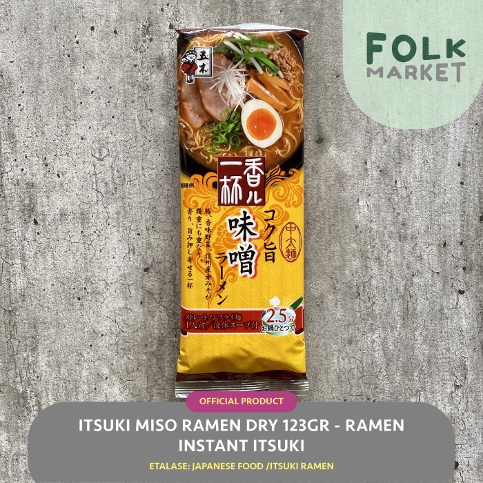 Jual ITSUKI Miso Ramen Dry 123gr - Ramen Instant Miso Soup Jepang ...