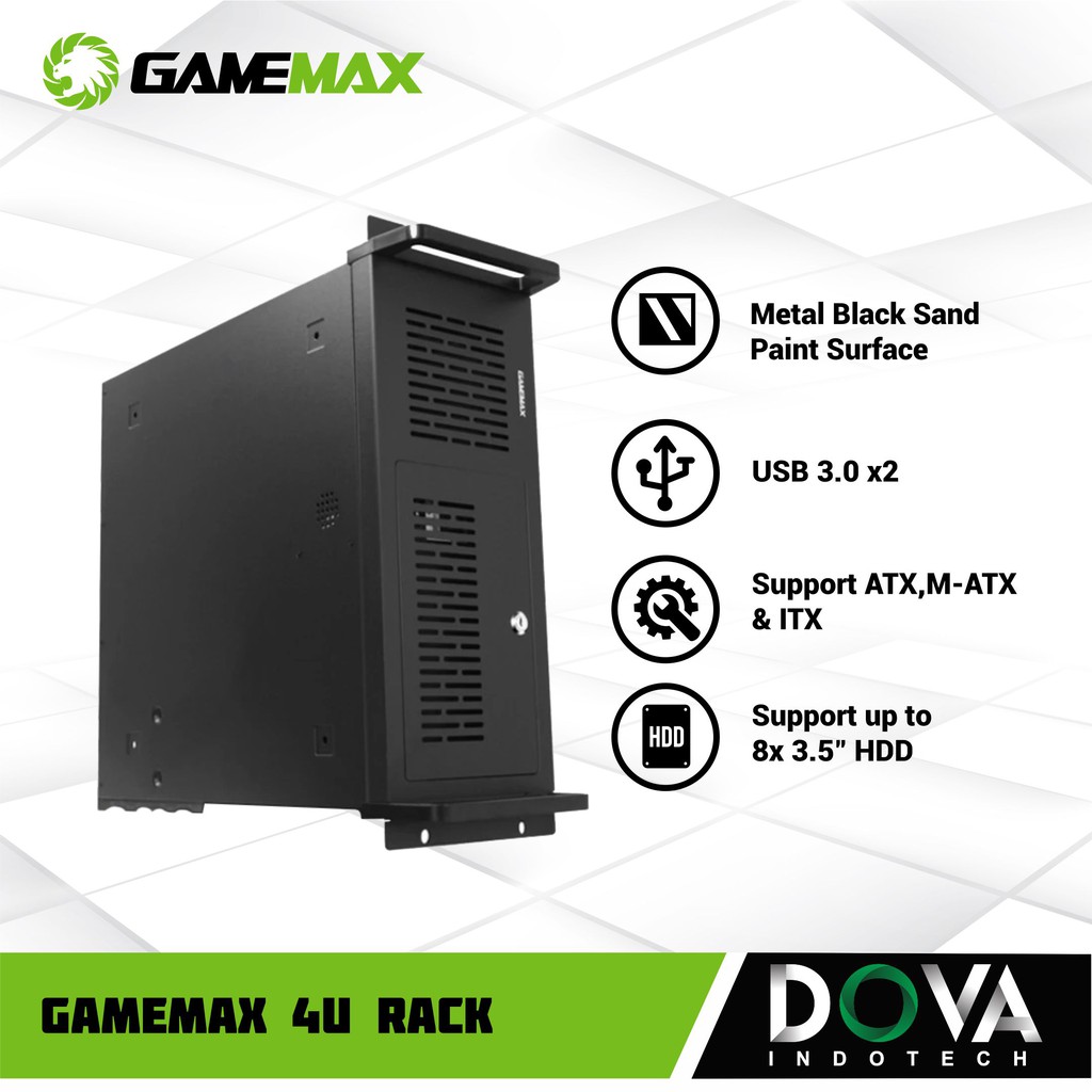 GAMEMAX 4U Rackmount Server 4U Industrial PC Case | Shopee Indonesia
