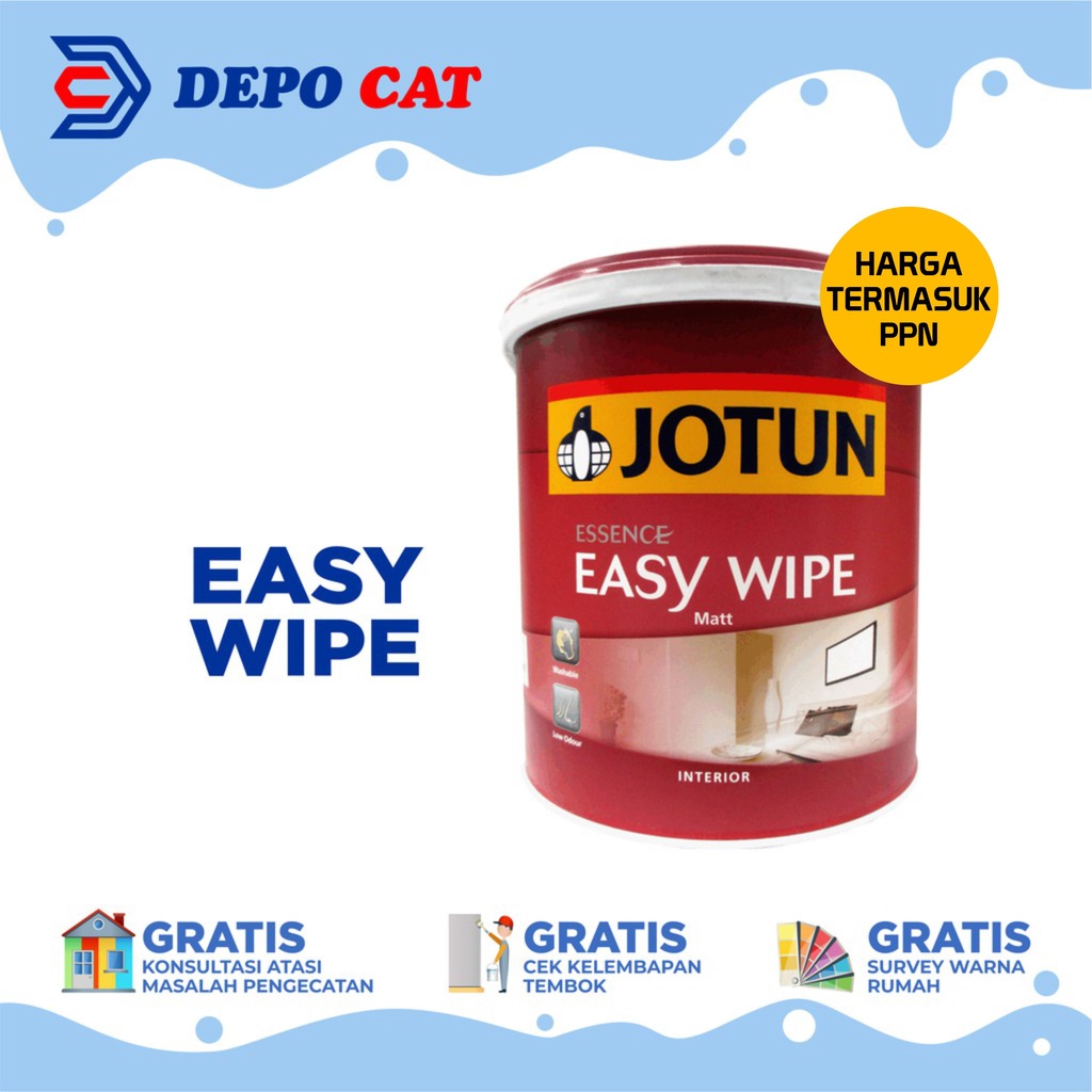 Jual Cat Tembok Interior Jotun Essence Easy Wipe White 18L | Shopee ...