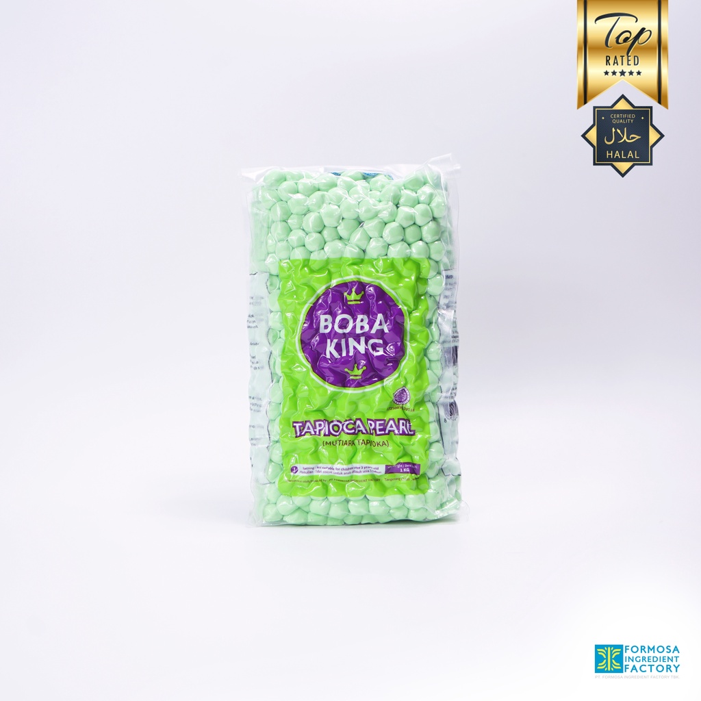 Jual Boba King - Tapioca Pearl Pandan 1kg | Shopee Indonesia