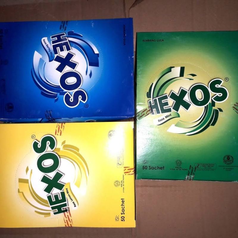 Jual permen hexos box isi 50 sachet | Shopee Indonesia