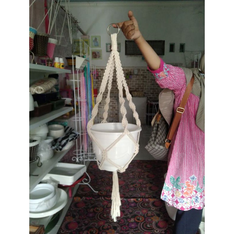 Jual TALI POT / TALI GANTUNG /MACRAME /TALI HIAS | Shopee Indonesia