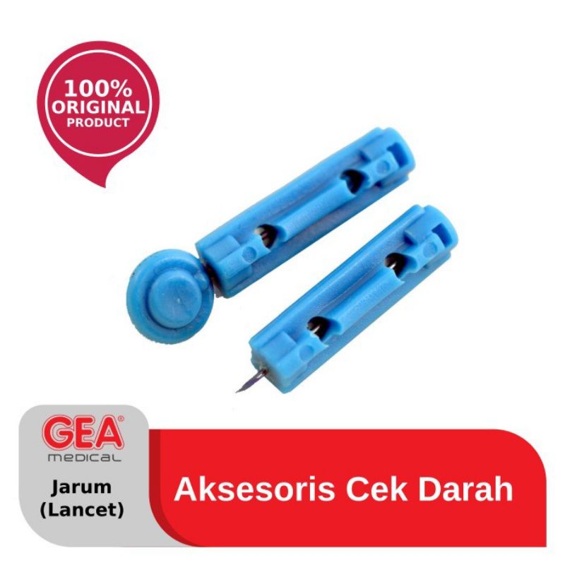 Jual Blood Lancet Jarum Ambil Darah GEA 28G isi 100 Indonesia|Shopee ...