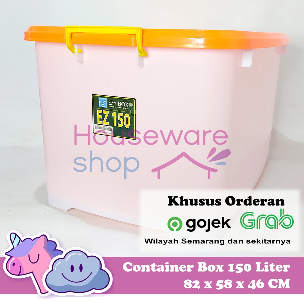 Jual Tempat Kotak Penyimpanan / Container Box Roda Ezy 150 Liter ...