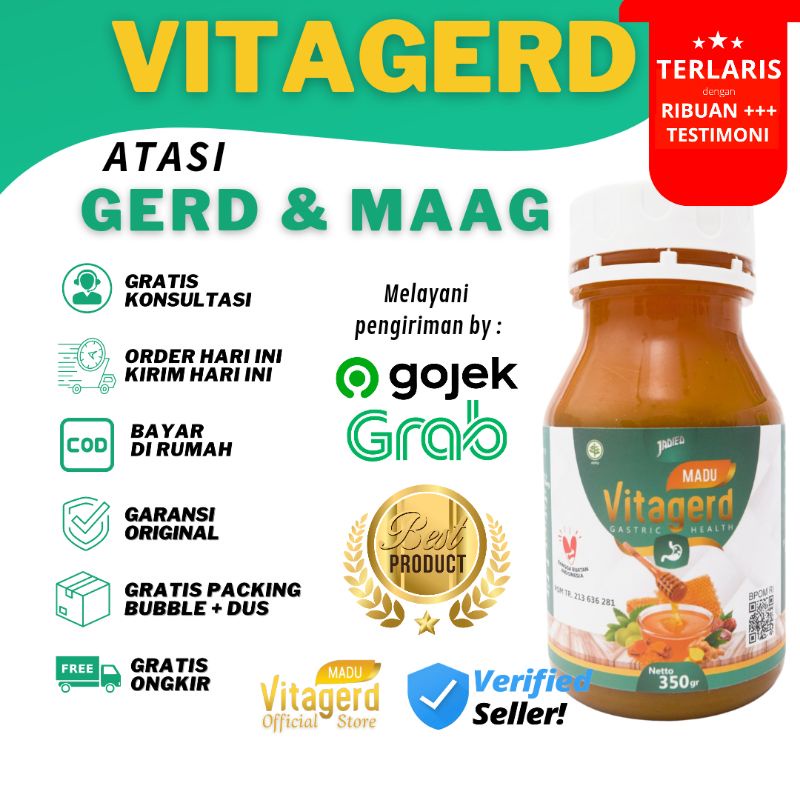 Jual MADU VITAGERD HERBAL VITA GERD ORIGINAL ASLI OBAT GERD DAN ASAM LAMBUNG | Shopee Indonesia