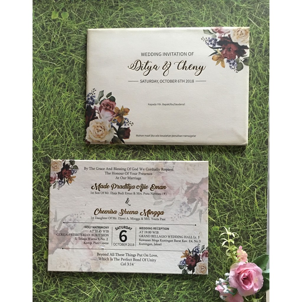 Jual Undangan Pernikahan Hard Cover Landscape | Shopee Indonesia