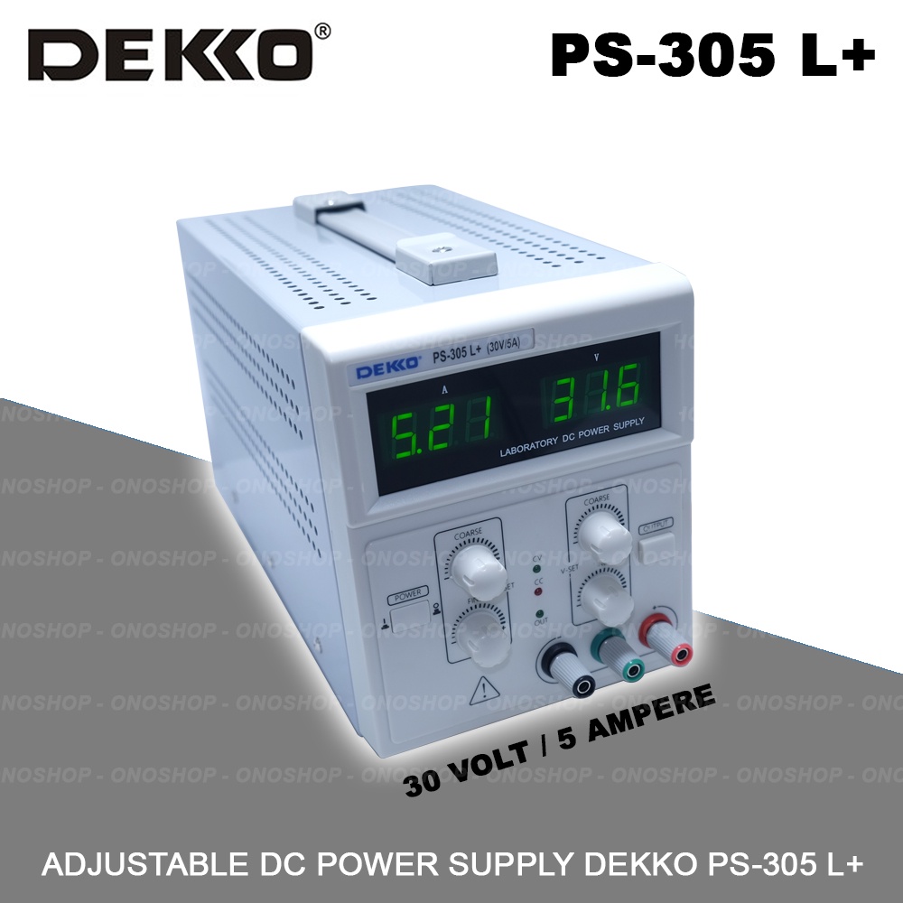 Jual Adjustable DC Power Supply Dekko PS-305 L+ - 30 Volt 5 Ampere ...