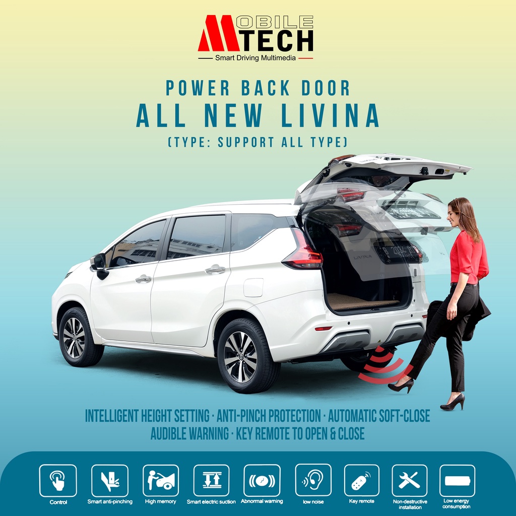 Jual Mobiletech Power Back Door New Livina Pintu Otomatis Kick Sensor ...
