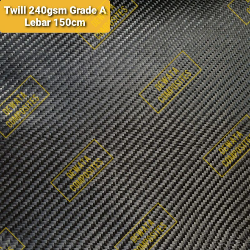 Jual Serat carbon Fiber Fabric Twill 240gsm (FORMOSA) | Shopee Indonesia