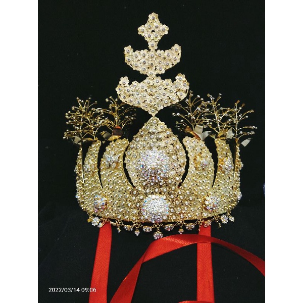 Jual Siger Mahkota Lampung Cantik Minimalis gold sepasang | Shopee ...