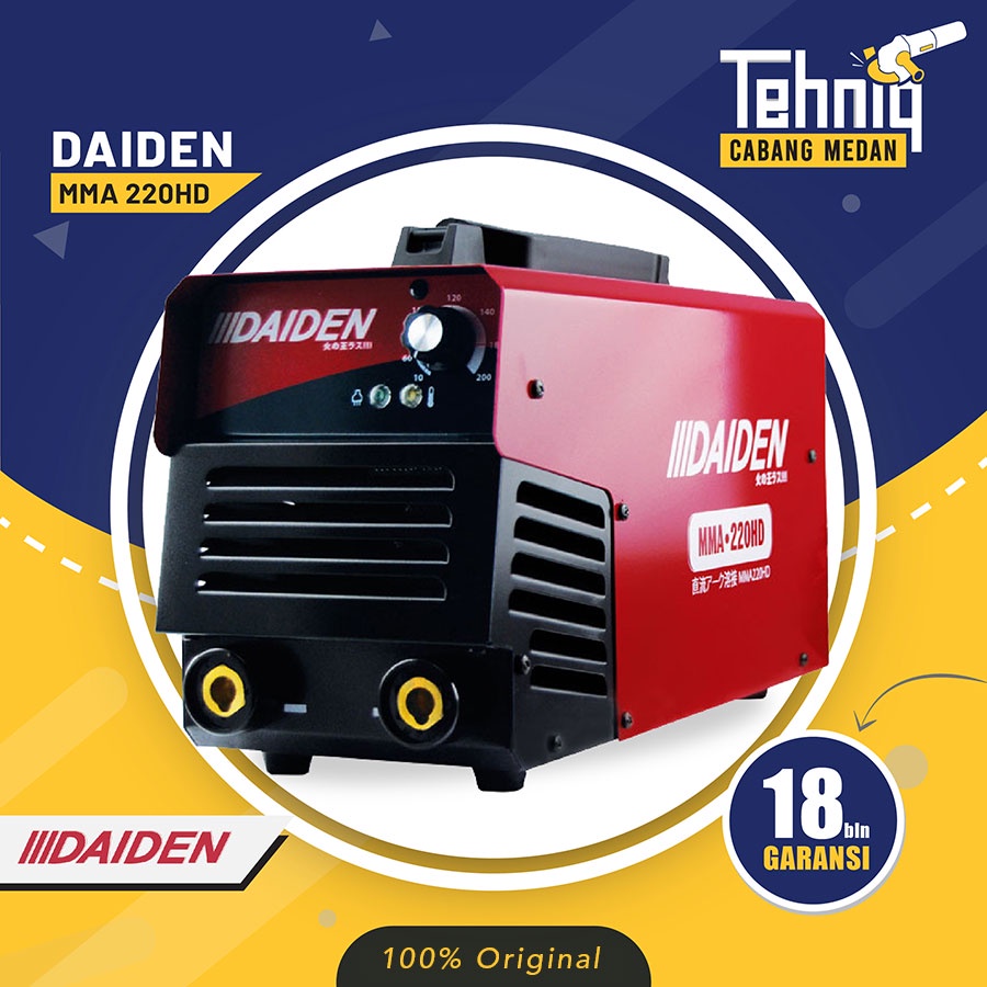 Jual Mesin Las Listrik / Trafo las DAIDEN MMA 220HD Heavy Duty Inverter ...
