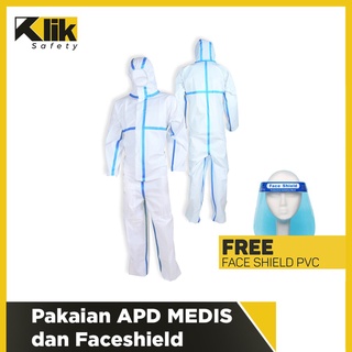 Jual Pakaian APD MEDIS Certificate CE dan FDA ORI lengkap FACESHIELD ...