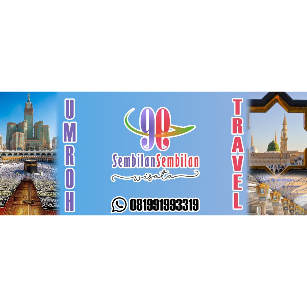 Spanduk Travel Umroh Bisa Custom Desain dan Ukuran | Shopee Indonesia