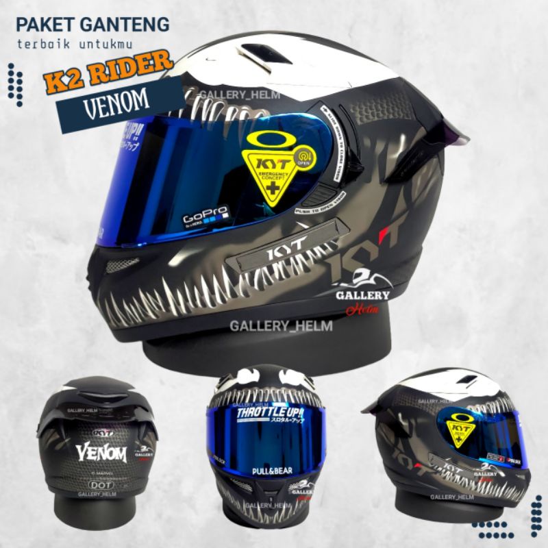 Jual HELM KYT K2 RIDER VENOM LIMITED | HELM KYT FULL FACE DOUBLE VISOR ...