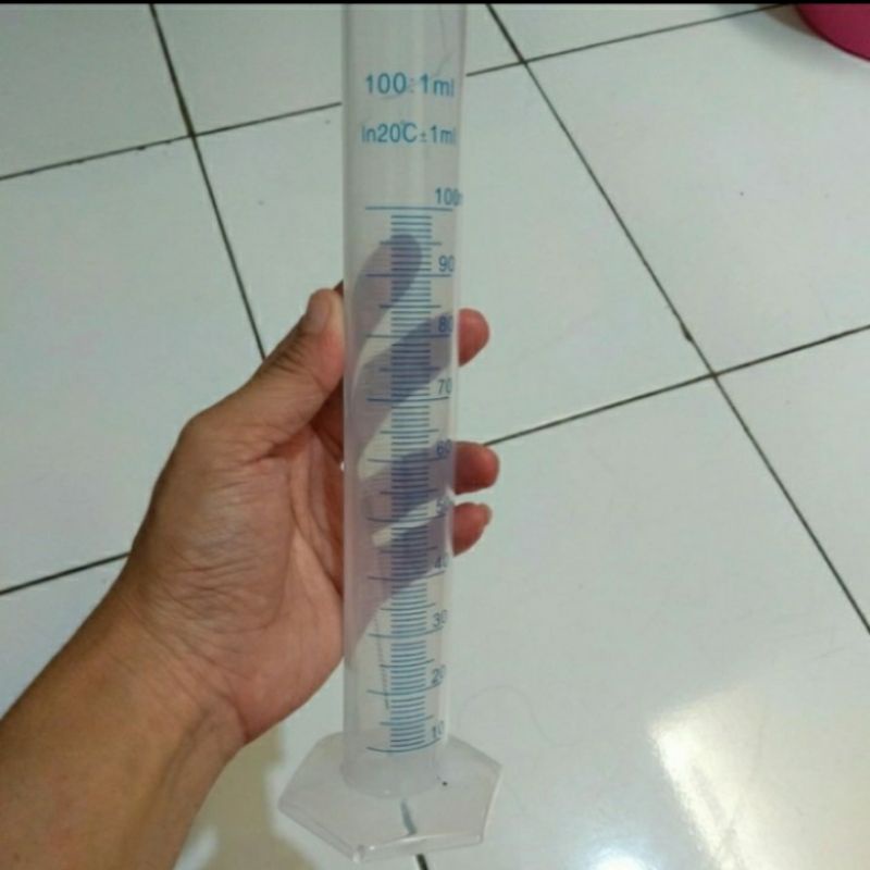 Jual Gelas Ukur Plastik 100ml Tabung Ukur Plastik 100ml | Shopee Indonesia