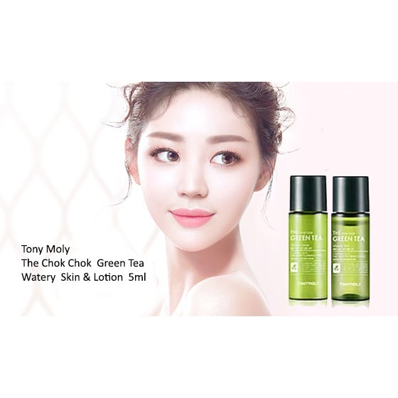 Jual Tony Moly The Chok Chok Green Tea Watery Skin water atau Tonymoly Lotion 5ml Indonesia ...