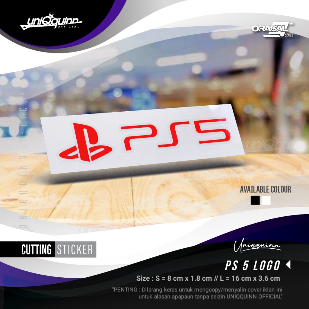 Jual UQ Cutting Stiker PS 5 Logo || stiker PS5 Logo || Stiker Game ...