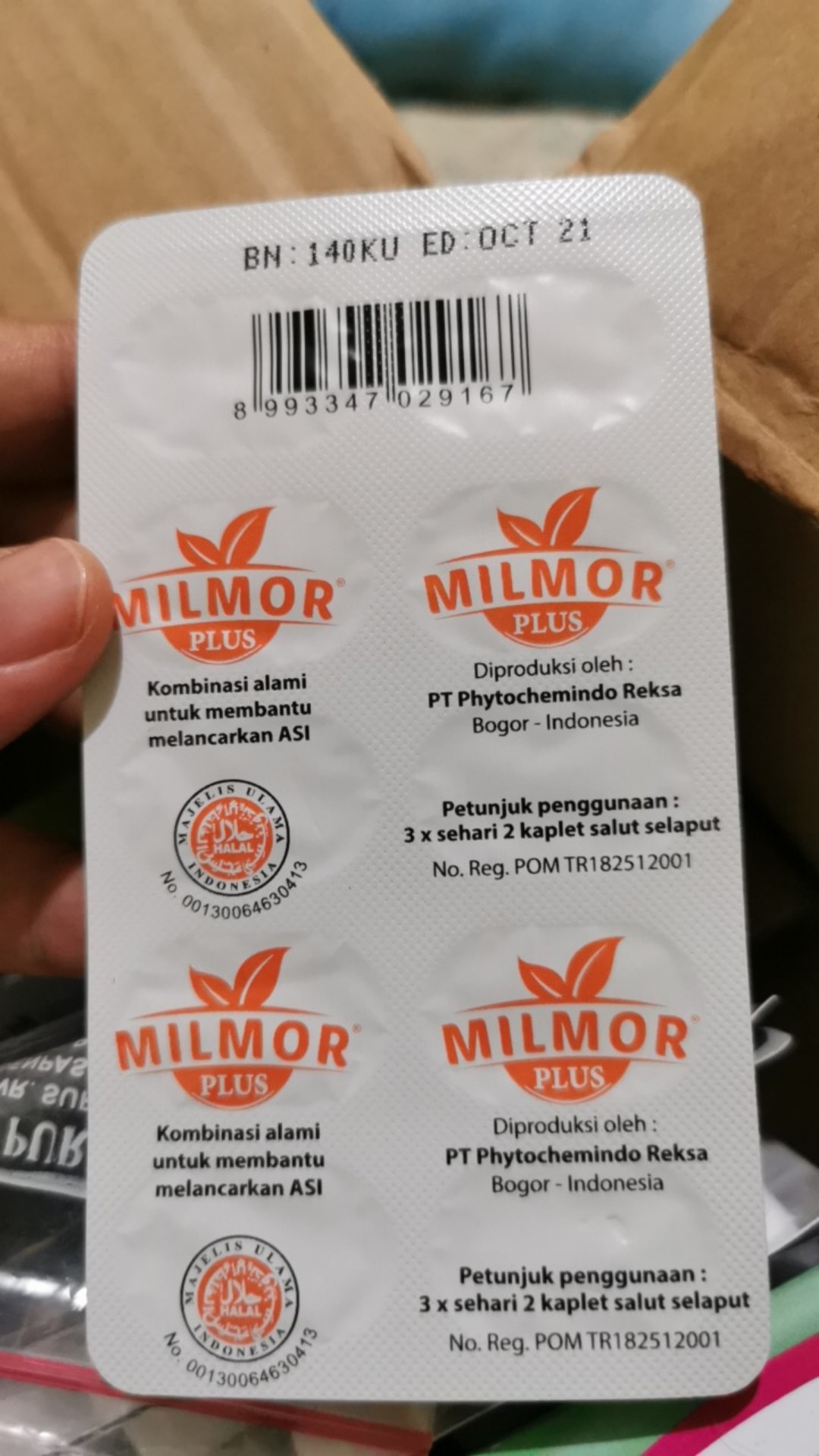 Milmor Plus 2 Blister @ 10 Kaplet Pelancar ASI Halal | Shopee Indonesia