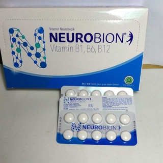 Jual NEUROBION PUTIH 500 MG - Harga per/3 lembar/harga per-paket 3 ...
