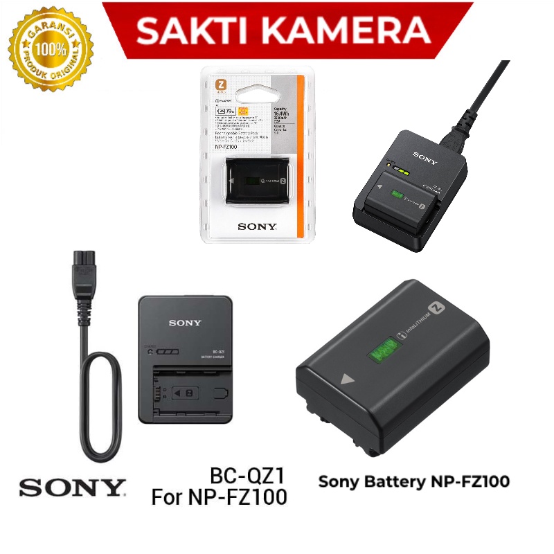 Jual Sony Battery NP FZ100 / Charger BC QZ1 For Sony A7III A7RIII A9 A7R IV | Shopee Indonesia