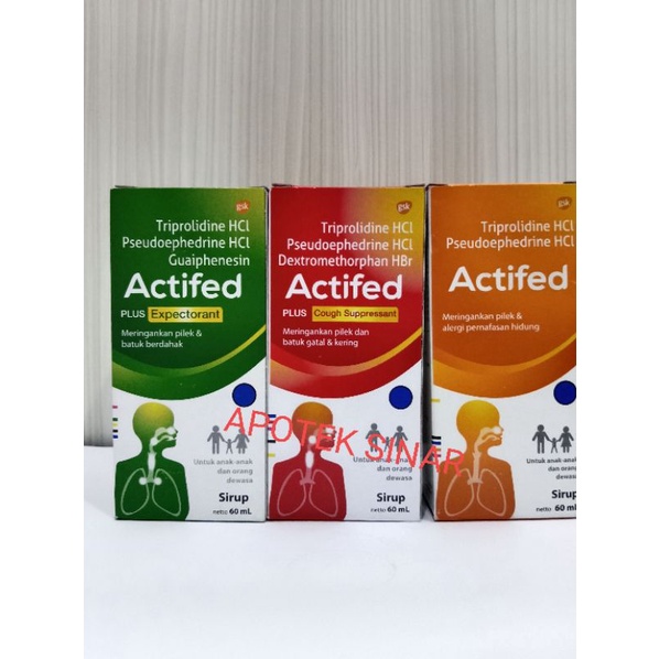 Jual ACTIFED COUGH SUPPRESSANT SIRUP 60 ml ACTIFED SIRUP 60 ml,DAN ...