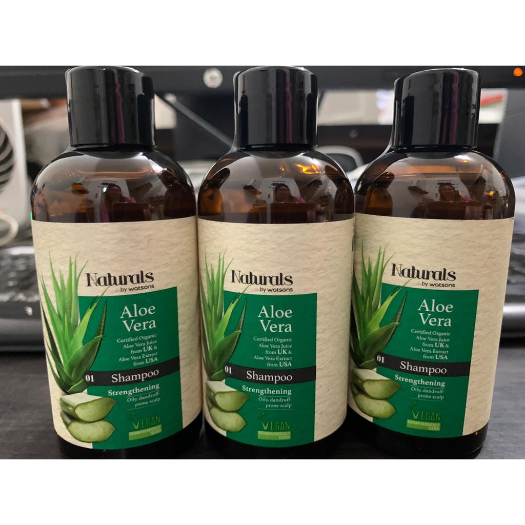 Jual NATURALS BY WATSONS SHAMPOO ALOE VERA 100 ML/SHAMPOO WATSONS(BOTOL ...