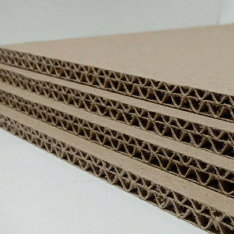 Jual 240x120cm double wall karton lembaran kraft kardus ukuran triplek ...