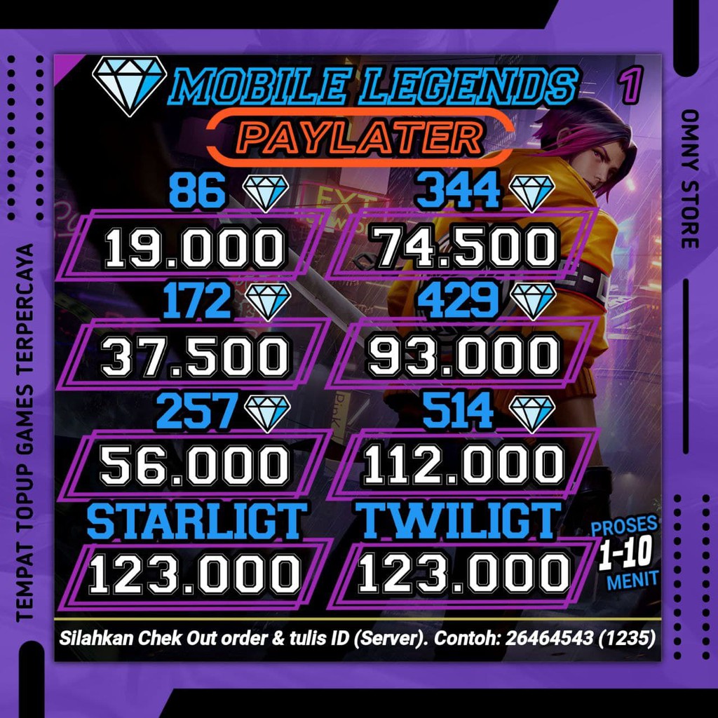 Jual DIAMON ML MURAH. DIAMON MOBILE LEGEND. DM ML MURAH | Shopee Indonesia