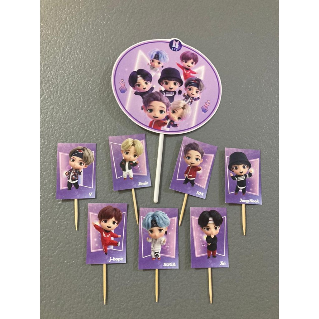 Jual topper bts meal - btsmeal - tusukan bts meal - topper tinytan ...