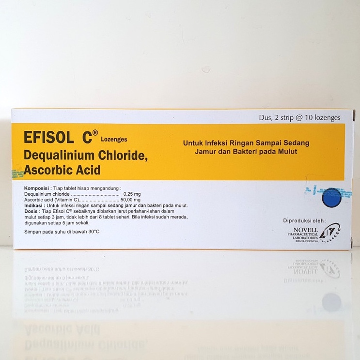 Jual EFISOL C 1 BOX ISI 20 LOZENGES | Shopee Indonesia