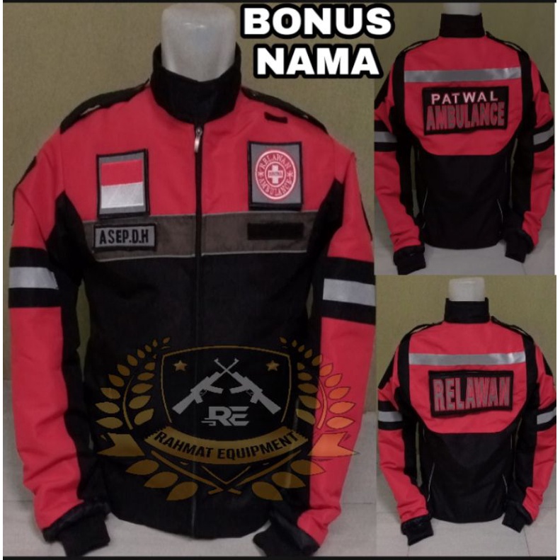 Jual Jaket Patwal Ambulance Jaket Relawan Ambulance Jaket Turing ...