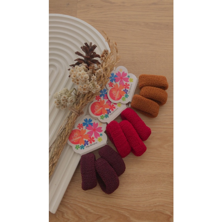 Jual Laamia Ikat karet rambut korea donat jumbo - kuncir kucir rambut ...