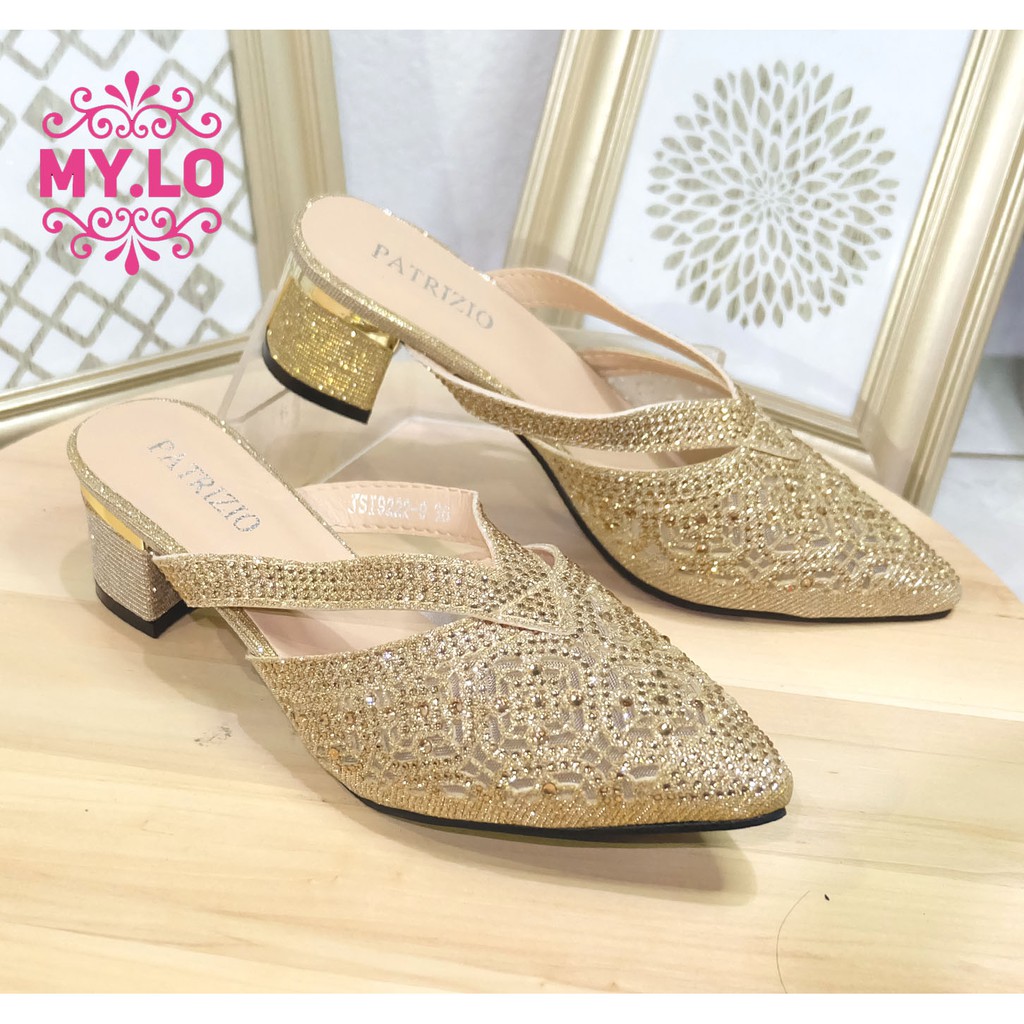 SENDAL PESTA WANITA SELOP HEEL KEBAYA IMPORT MYLO MS2A03 | Shopee Indonesia