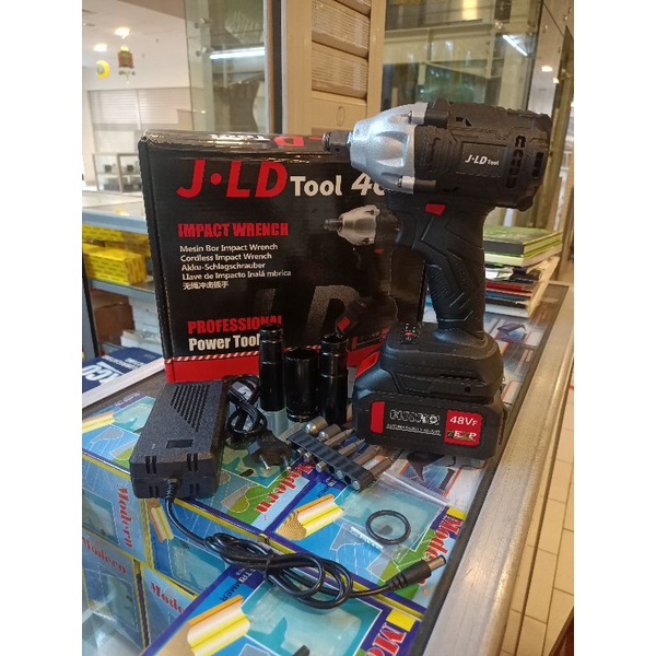 Jual Impact wrench jld 1 bateray 48v - alat buka baut 48v jld j-ld ...