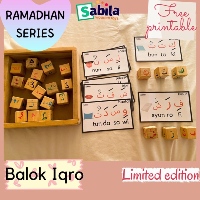 Jual BALOK IQRO & FREE PRINTABLE KOSAKATA BAHASA ARAB ramadhan ...