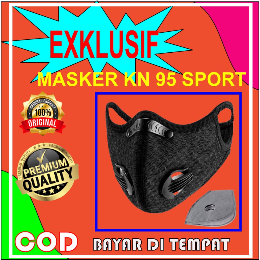 Jual Masker Penutup Mulut Kn 95 Sport Carbon Kain Medis Kesehatan ...