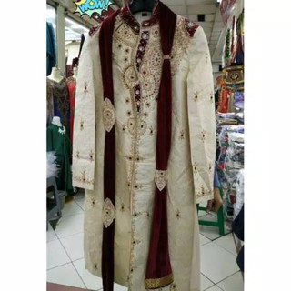 Jual sherwani laki laki full set / baju india cowok / baju india ...