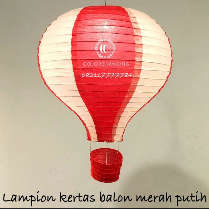 Jual lampion balon merah putih kertas HUT RI 17 agustus kemerdekaan ...
