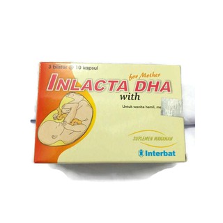 Jual INLACTA DHA STRIP ISI 10 KAPSUL Suplemen Vitamin Ibu Hamil/Ibu ...