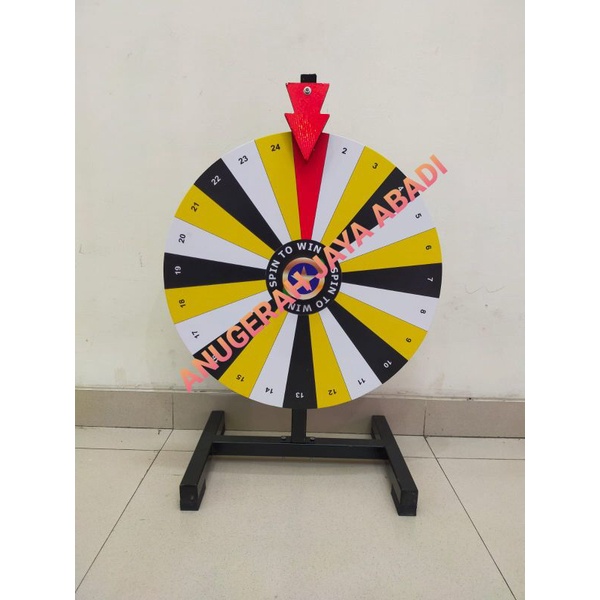 Jual WHEEL OF FORTUNE MEJA RANGKA BESI 50CM / RODA UNDIAN MEJA 50 ...