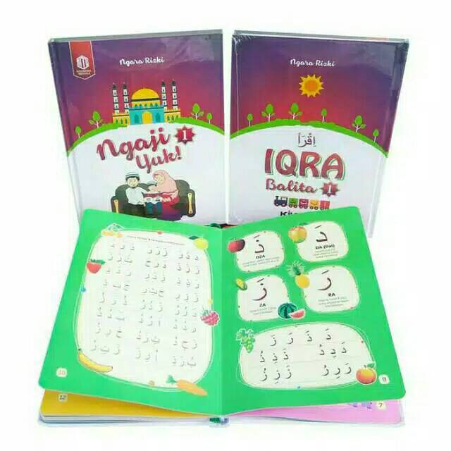 Jual Iqra anak board book hard cover unik iqro fullcolor belajar ngaji ...