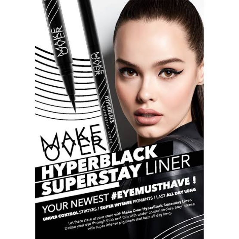 Jual Make Over Hyper Black Superstay Linear 15gr | Shopee Indonesia