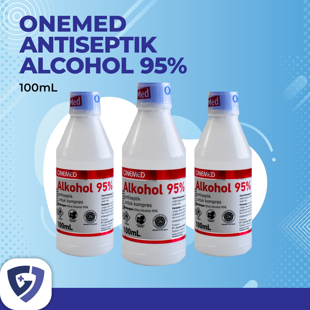 Jual ALCOHOL 95% / ALKOHOL 95% 100ML ONEMED | Shopee Indonesia