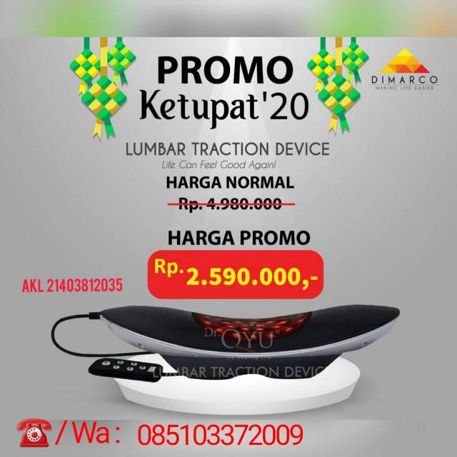 Jual Dr. Qyu Lumbar Traction Device - Terapi Nyeri Pinggang ( Low Back ...